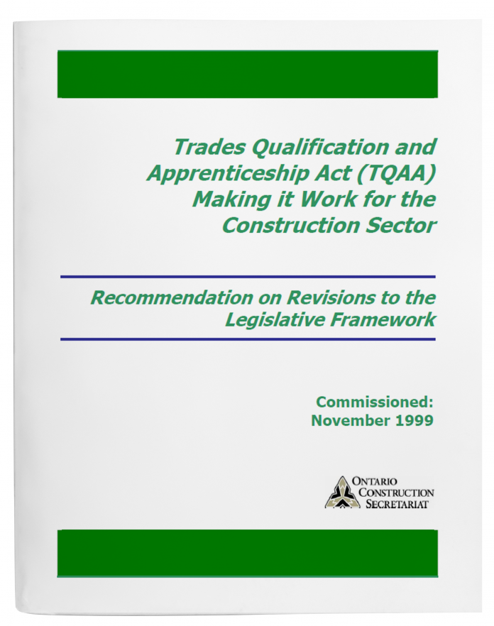 Trade Qualifications and Apprenticeship Act (TQAA) – November 1999 ...