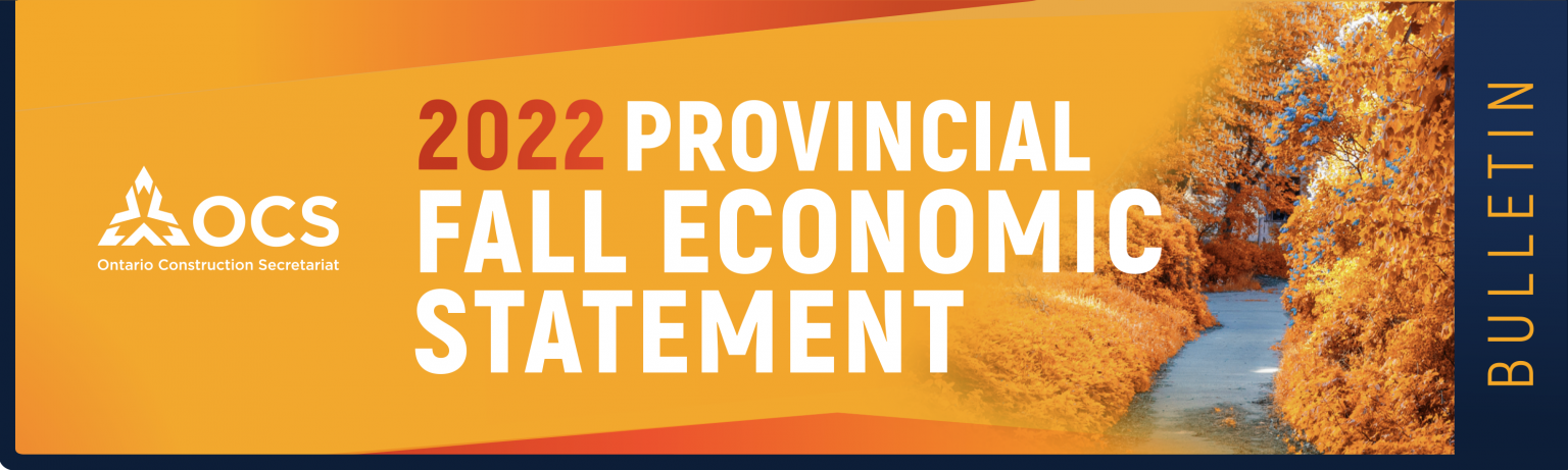 Nov 14, 2022: Provincial Fall Economic Statement 2022 | Ontario ...